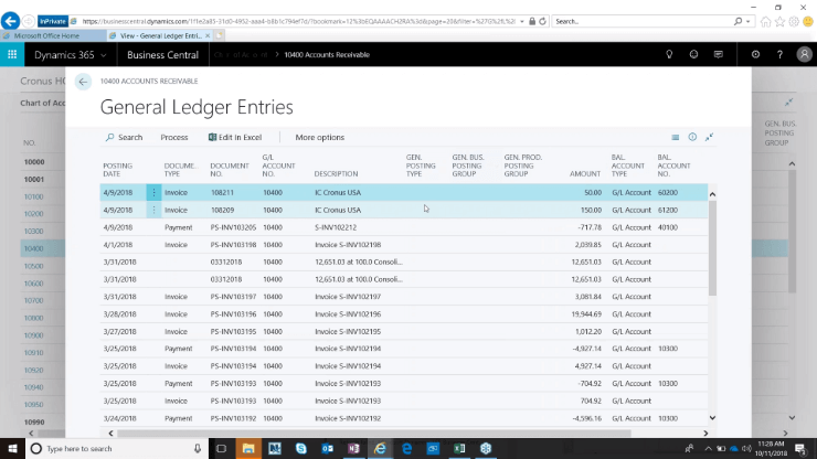 Can microsoft dynamics business central do job costing - opllike